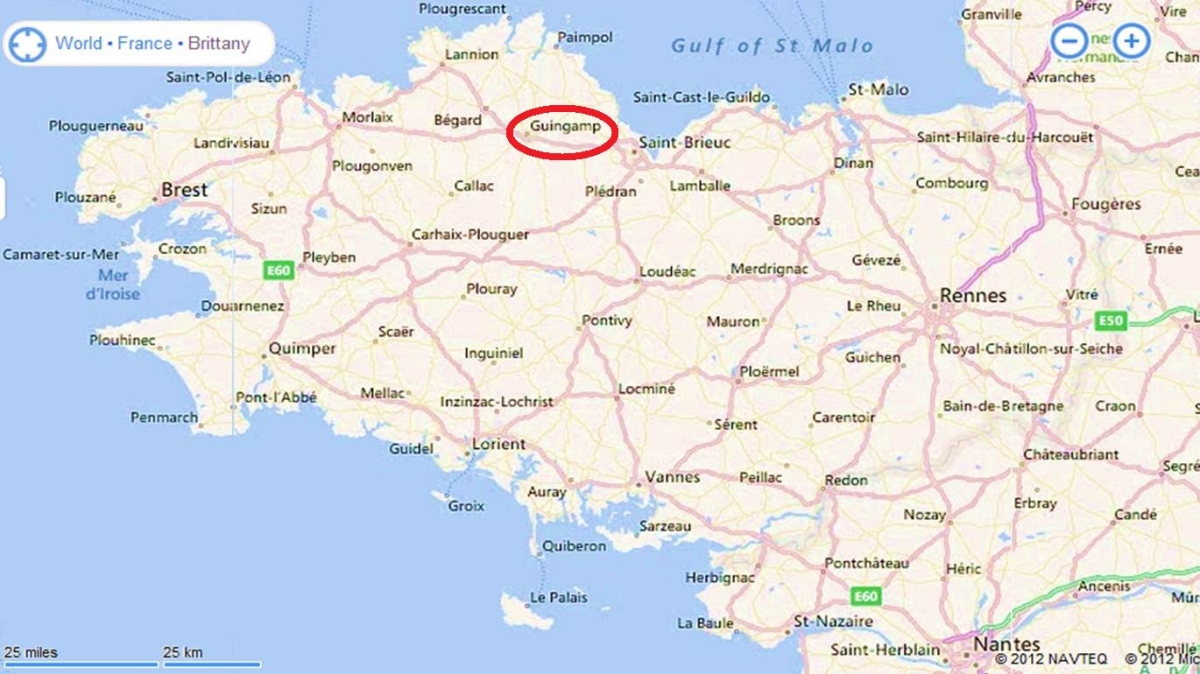 Where Is Brittany In France Map - United States Map